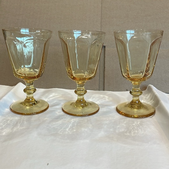 Lenox | Dining | Vintage Lenox Yellow Goblets About 4 2 Ounces ...